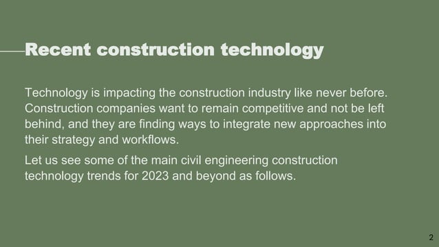 emerging_trends_in_construction_technology | PPTX | Civil Engineering ...