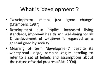 Emerging trends in development studies | PDF