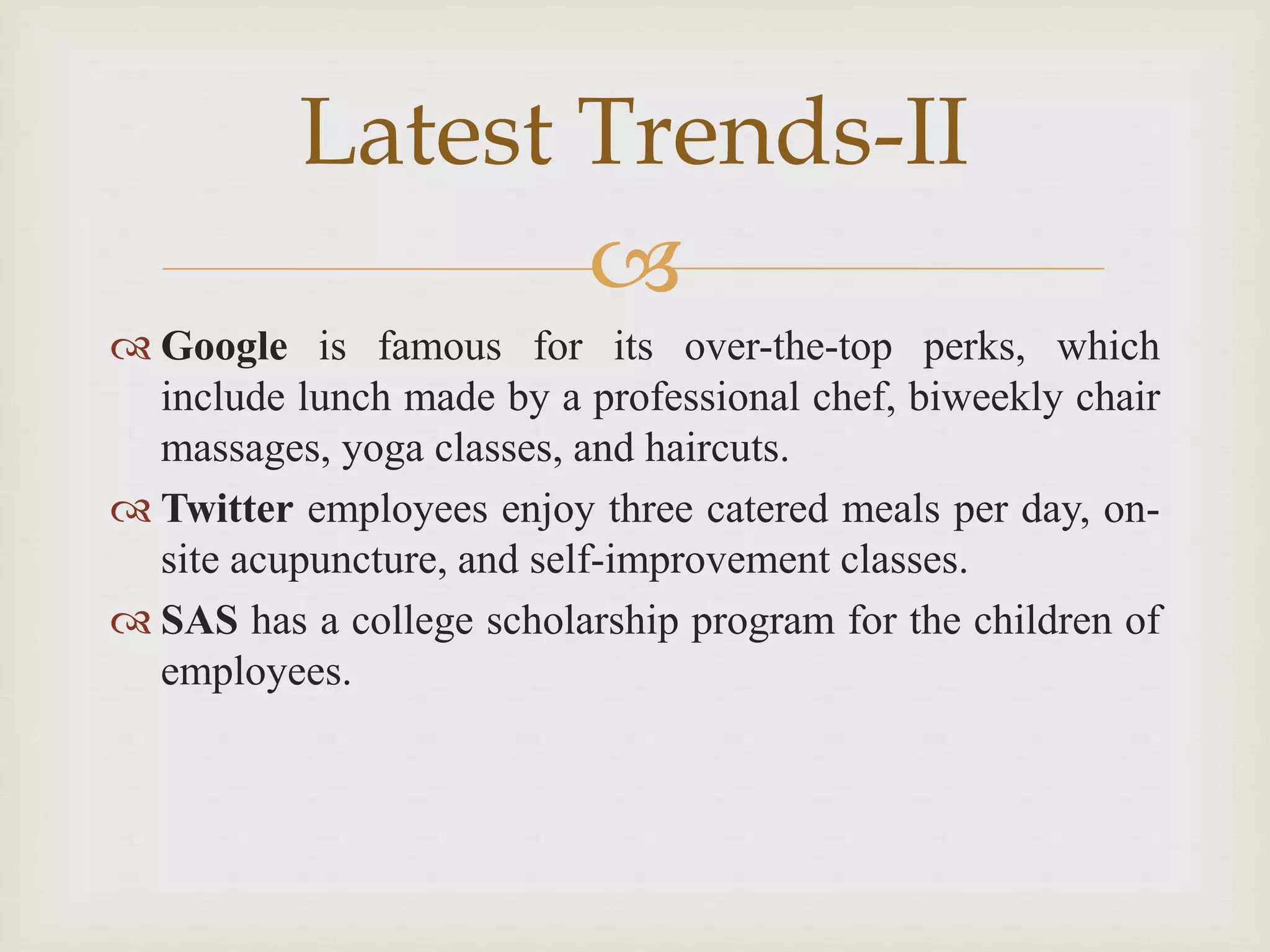 Emerging trends in employee and labour welfare in india | PPTX