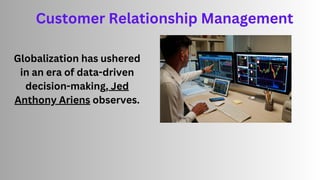 Jed Anthony Ariens | Emerging Trends In Global Sales Management | PPT