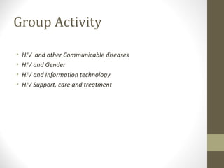 Emerging trends in hiv&aids | PPT