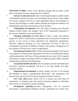 Emerging trends in hrm | DOC
