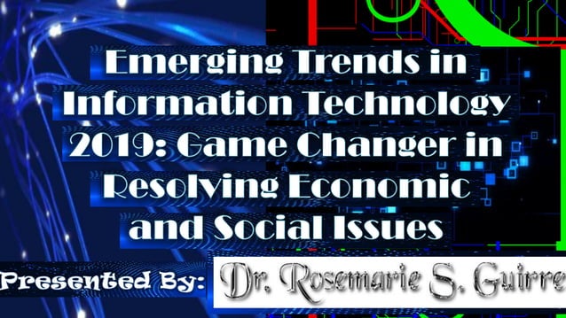 Emerging trends in information technology 2019 | PPT