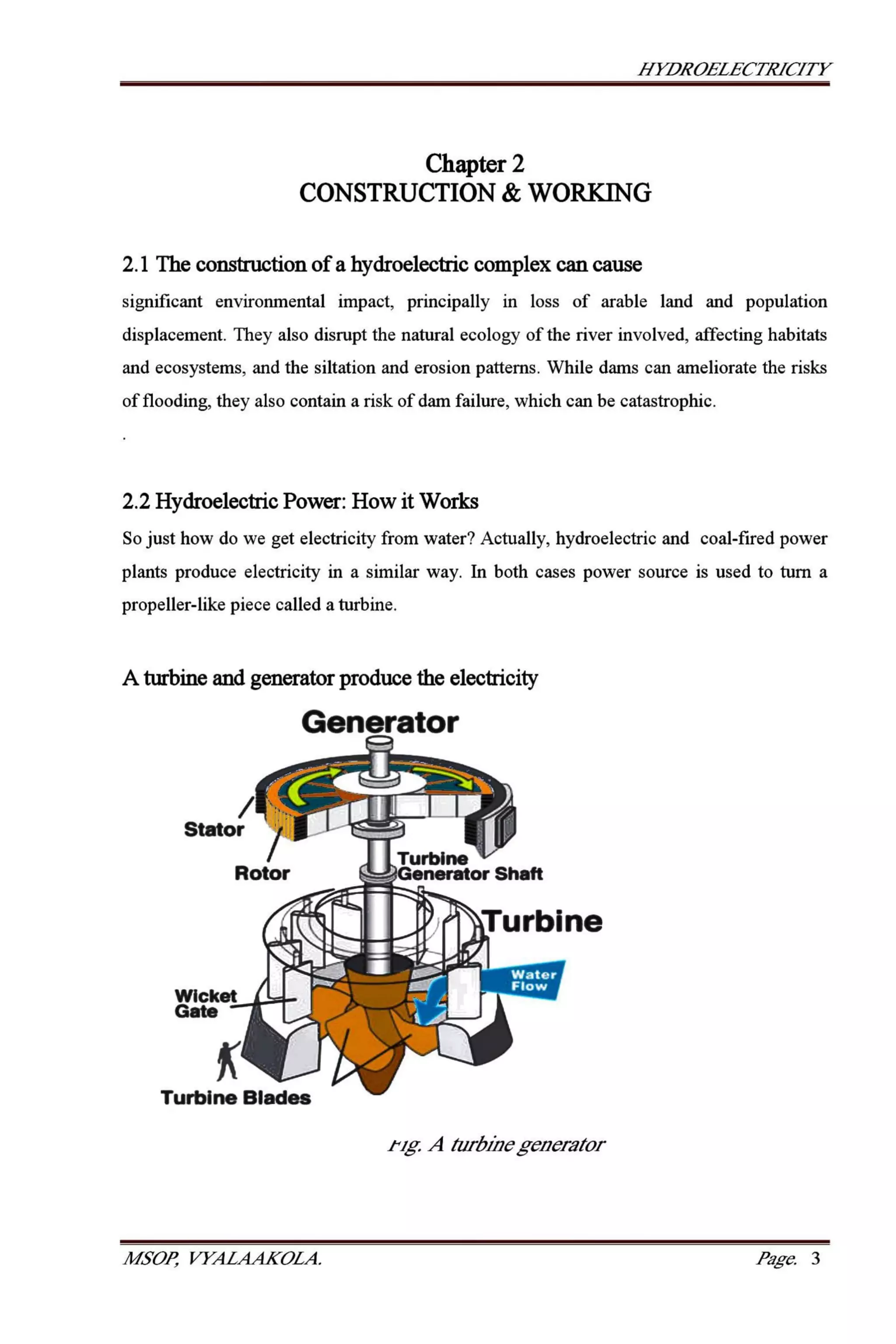MICRO PROJECT ON , HYDROELECTRICITY & HYDROELECTRIC POWER PLANT | PDF