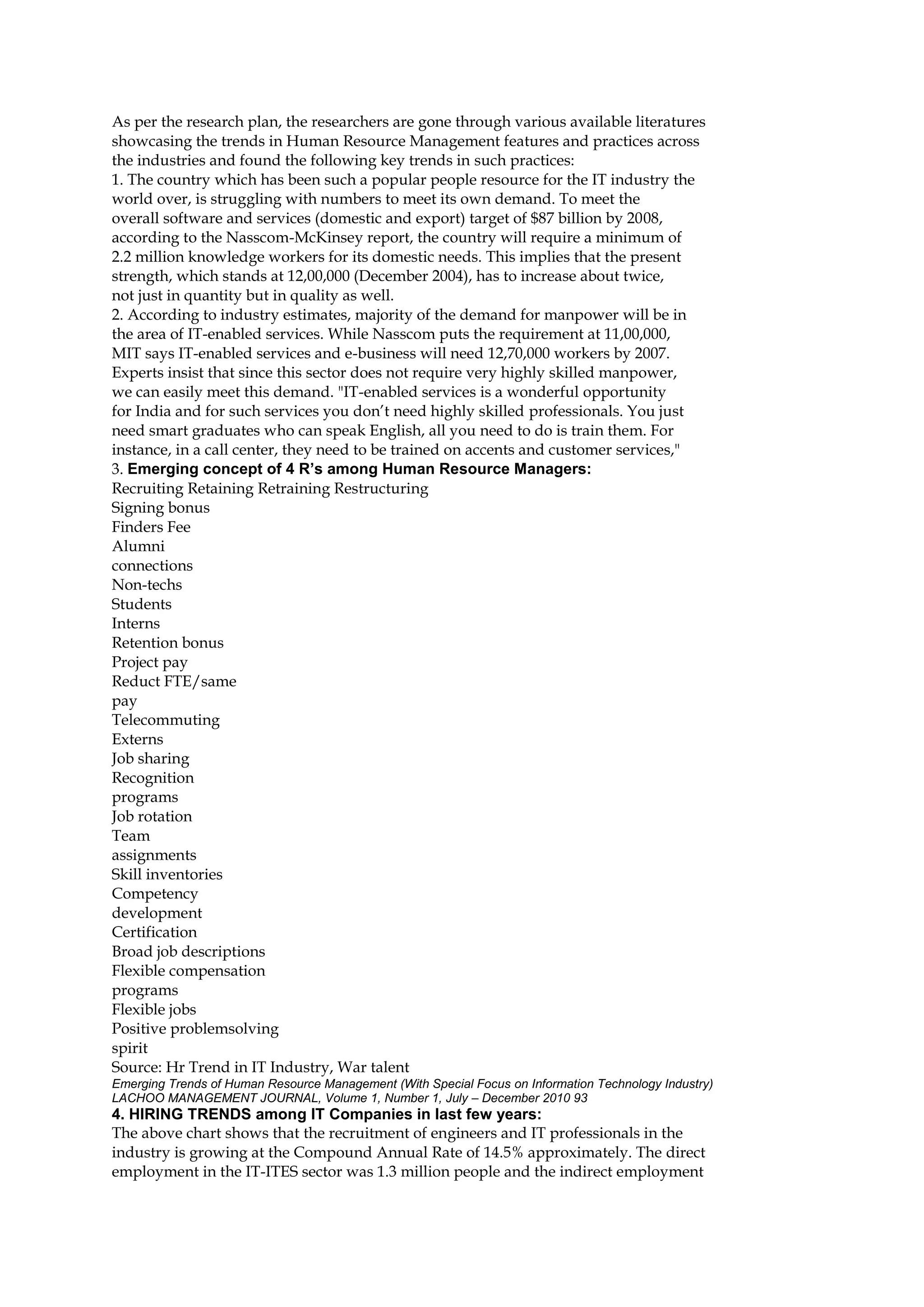 Emerging trends of human resource management | DOCX