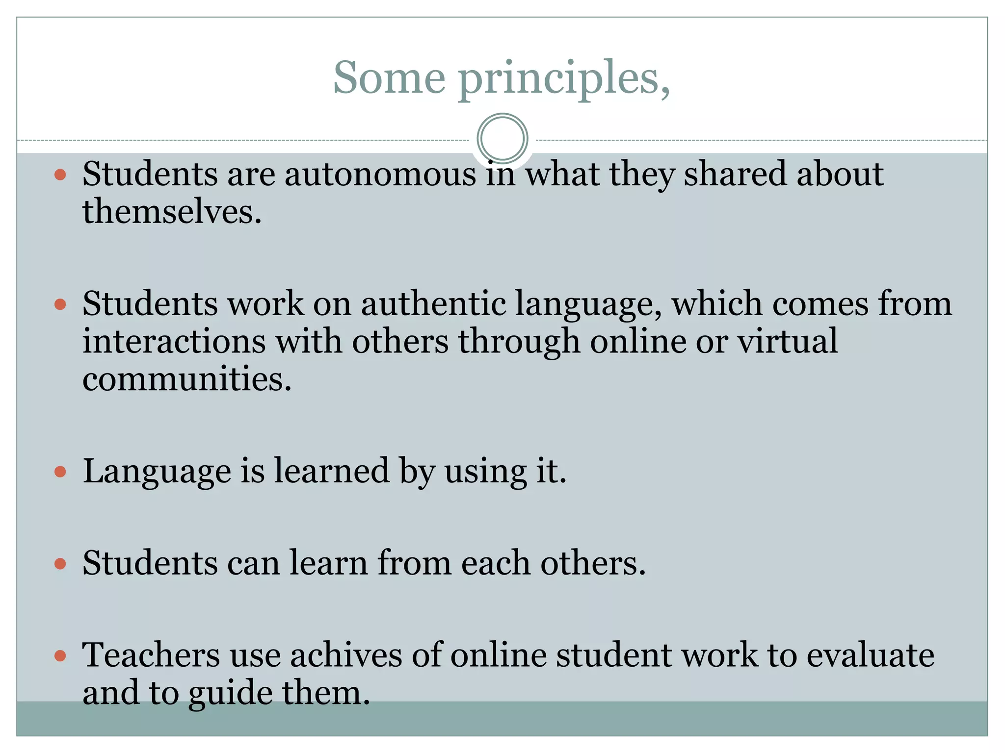 Emerging uses of technology in language teaching and learning | PPTX