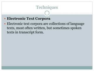Emerging uses of technology in language teaching and learning | PPTX