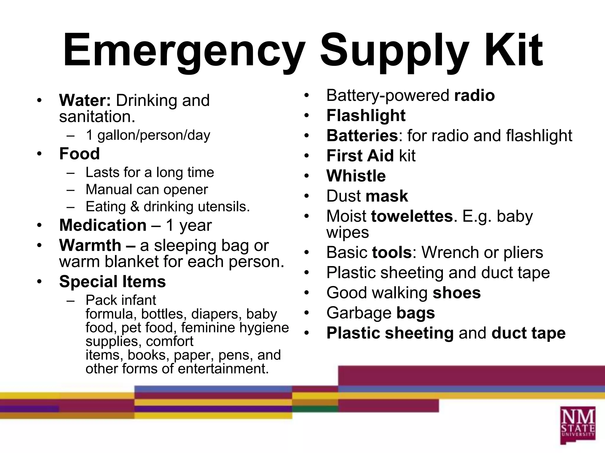 Emergency Preparedness at Home | PPTX
