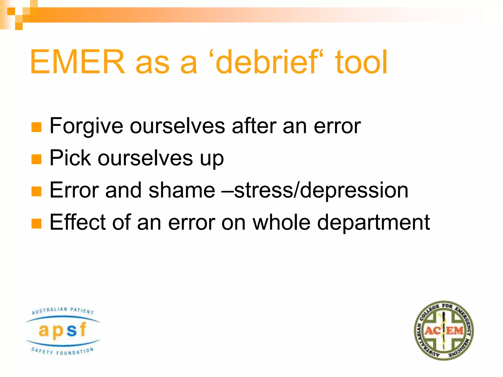 Emergency Medicine Events Register | PPTX