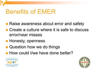 Emergency Medicine Events Register | PPTX