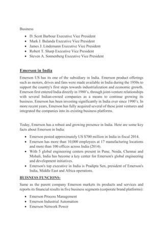 Emerson | PDF