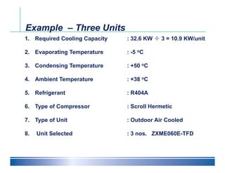 Condensing Unit Selection | PDF