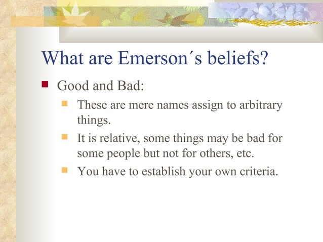Emerson analysis | PPT