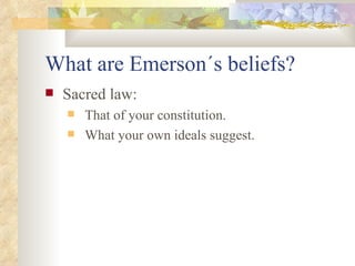 Emerson analysis | PPT