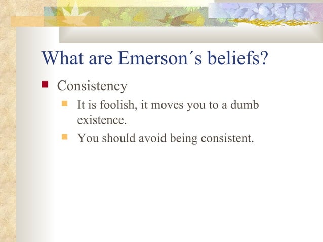 Emerson analysis | PPT
