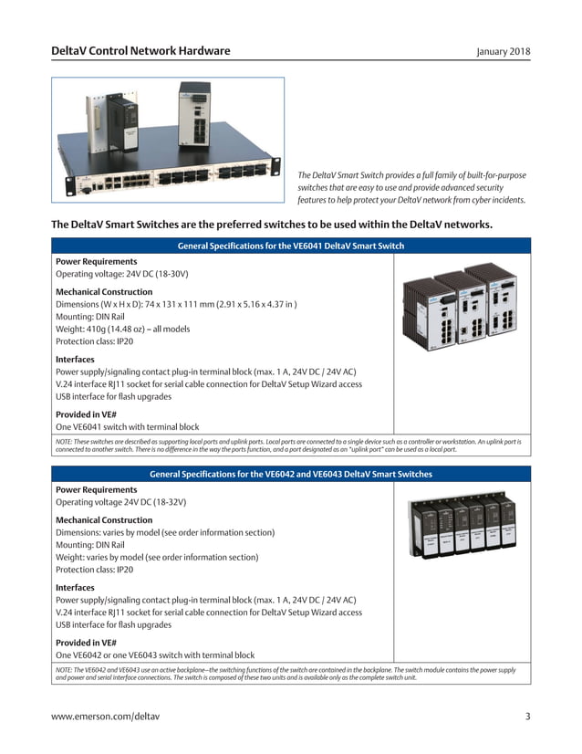 Emerson DeltaV Control Network | PDF
