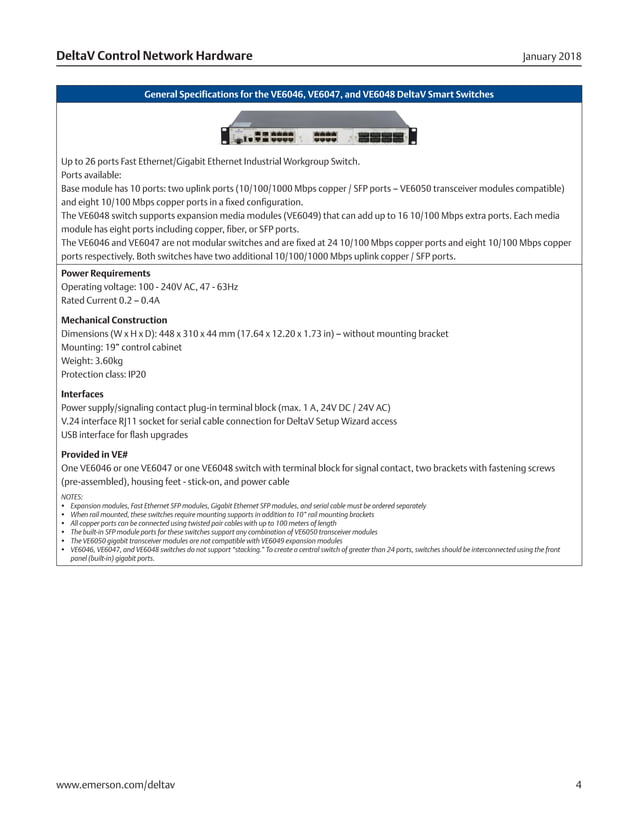 Emerson DeltaV Control Network | PDF
