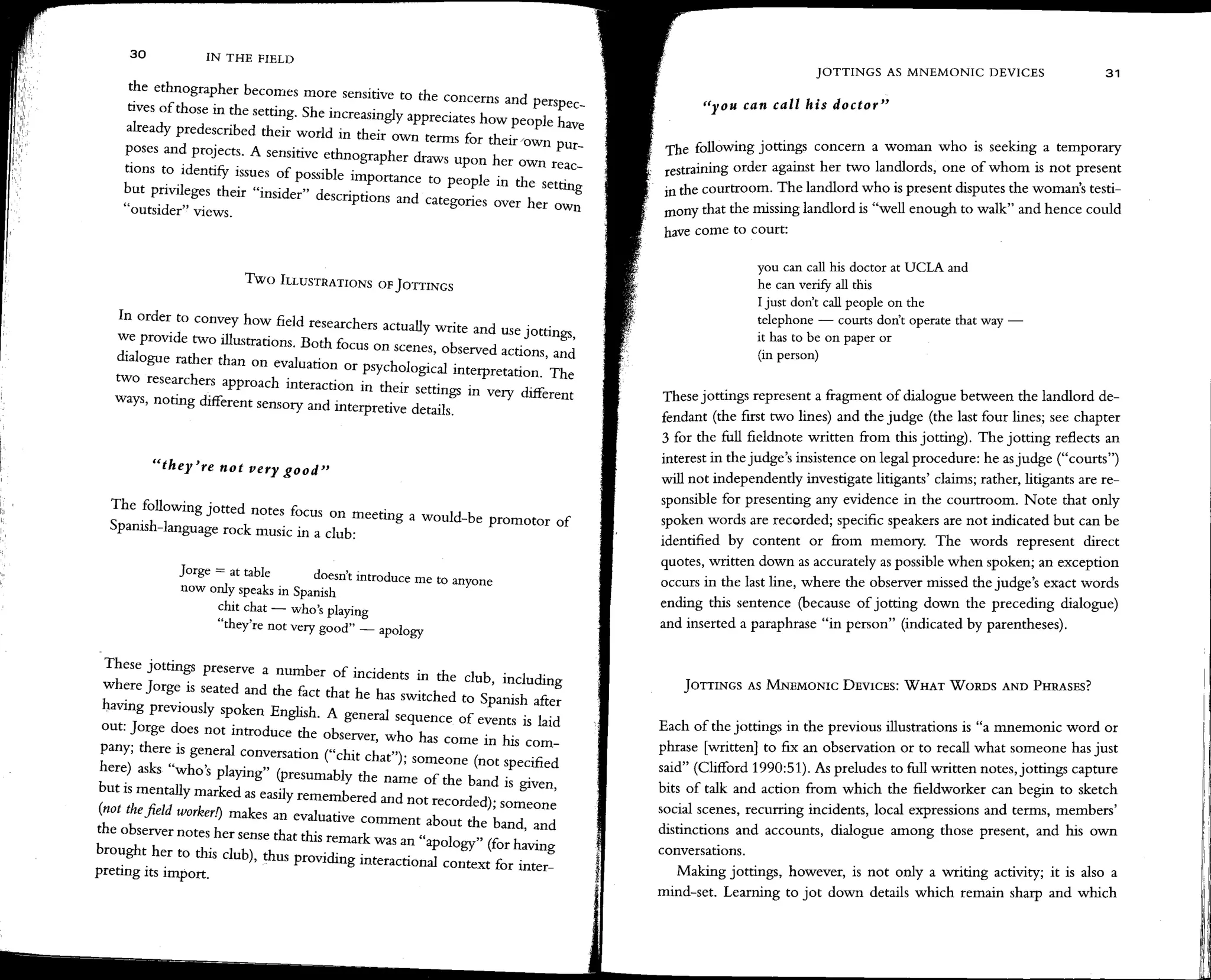 Emerson, et al writing ethnographic field notes | PPT