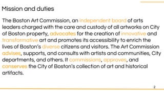 Civic Art by Karin Goodfellow (City of Boston Art Commission) | PPTX