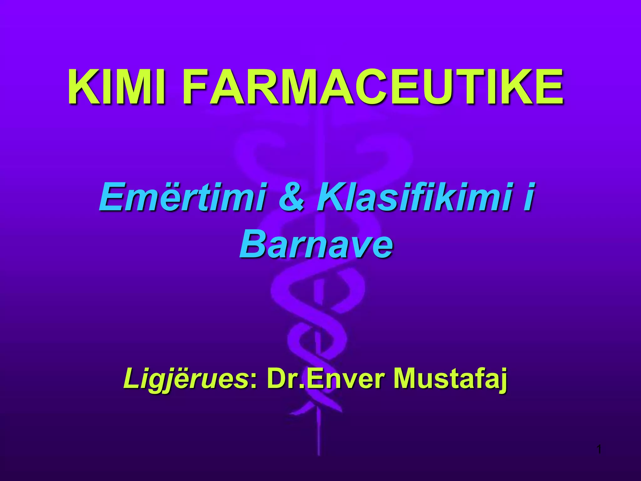Emertimi dhe Klasifikimi i Barnave | PDF