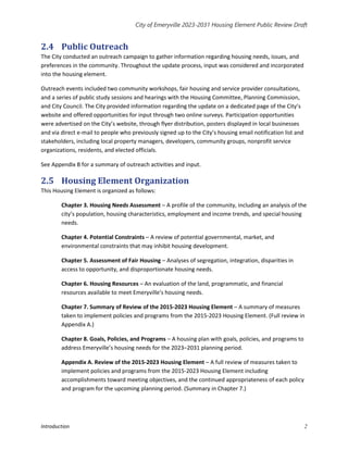 City of Emeryville 2023-2031 Housing Element [Public Draft] | PDF