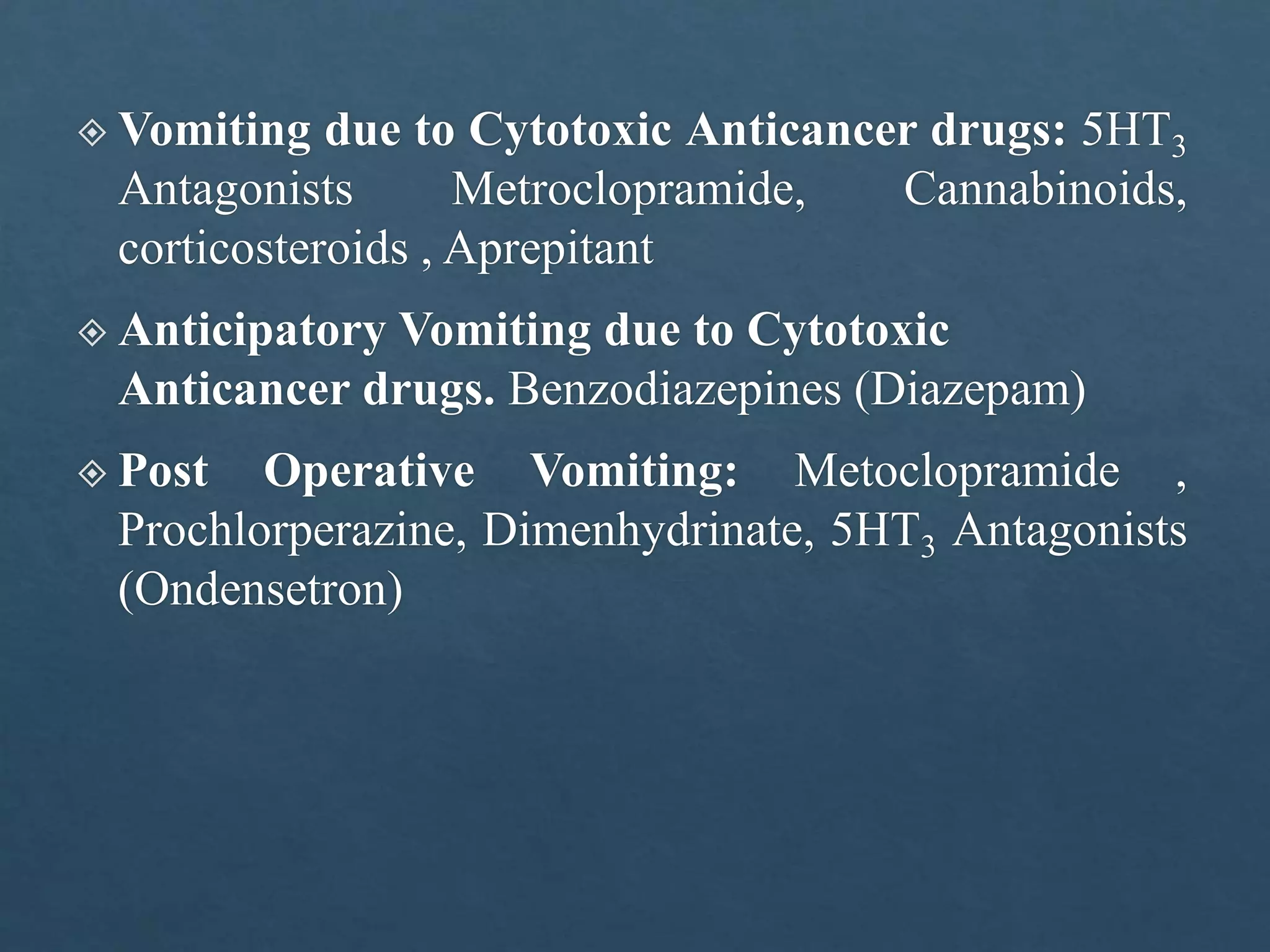 Emesis and anti emetic drugs | PPTX | Digestive Disorders | Diseases ...