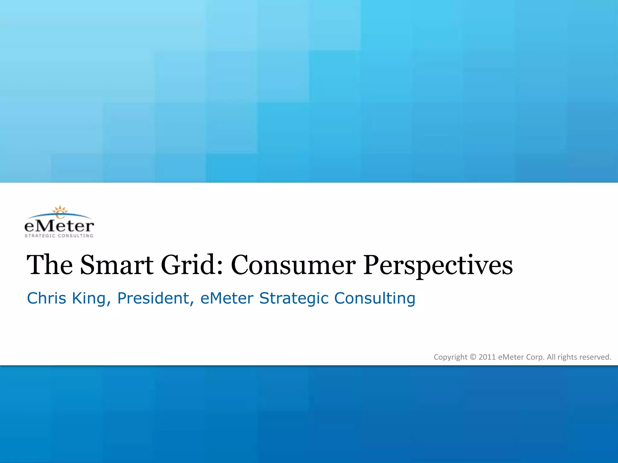 eMeter Chris King CES2011 slides | PPT