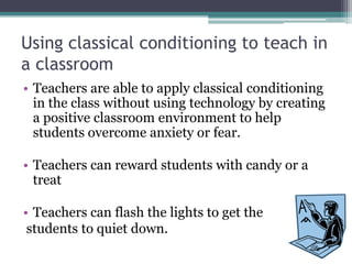 Classical Conditioning | PPTX | Education