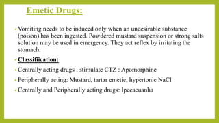 EMETIC AND ANTI- EMETIC DRUGS PHARMACOLOGY.pptx