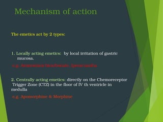 Emetic and expectorant | PDF