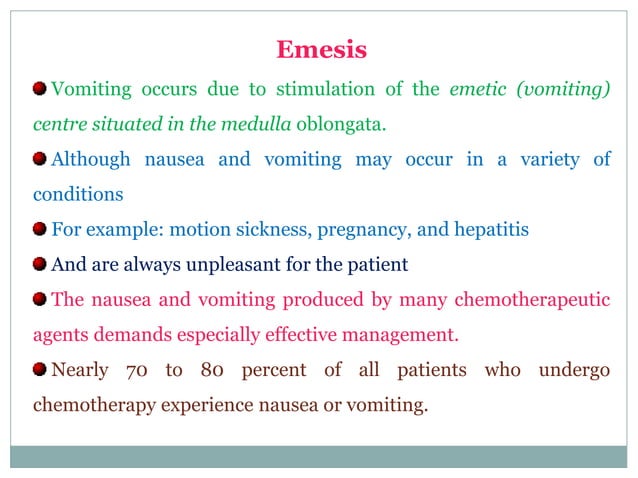 EMETICS | PPTX | Brain and Nervous System Disorders | Diseases and ...