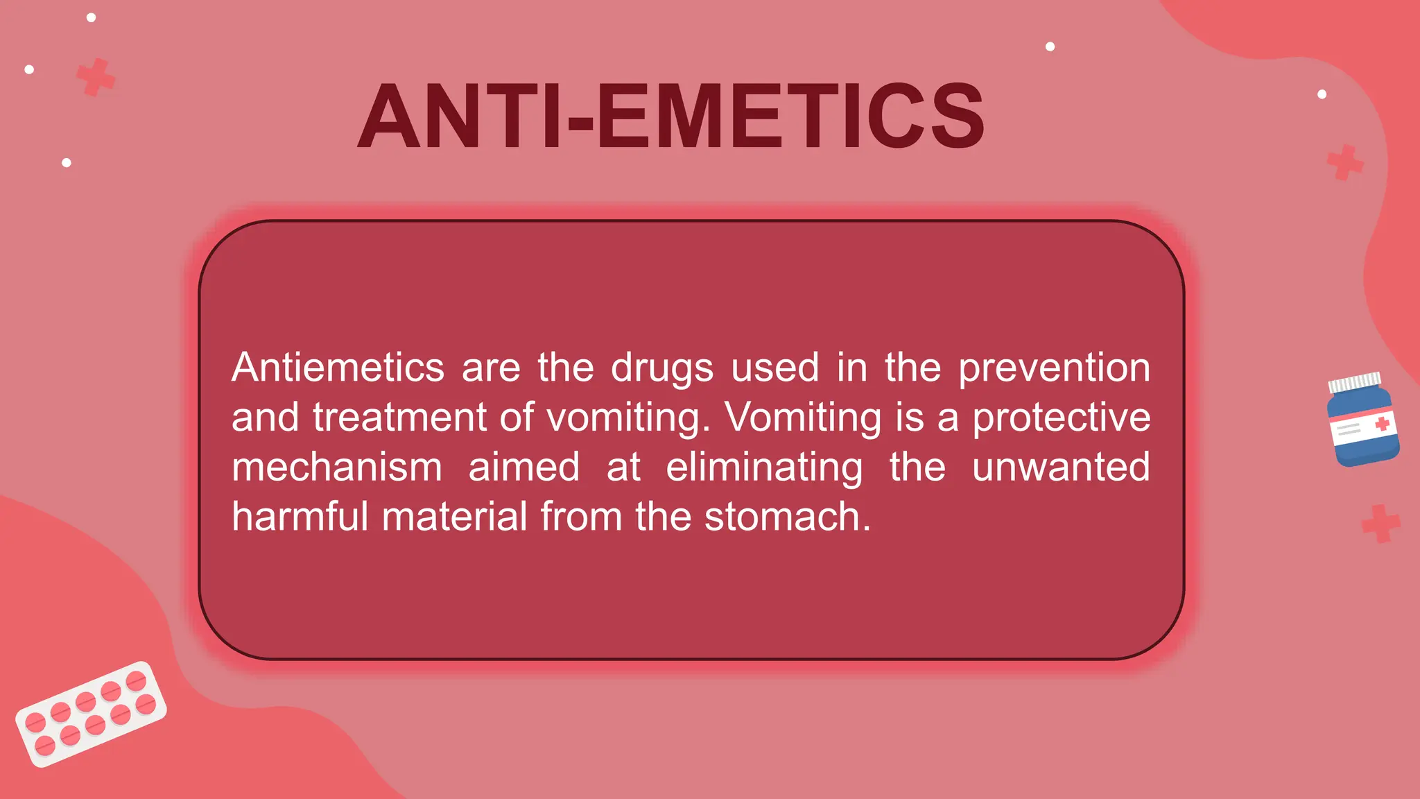 Emetics & Anti-emetics presentation for pharmacy students | PPTX