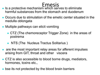 Emetics and anti emetics | PPTX