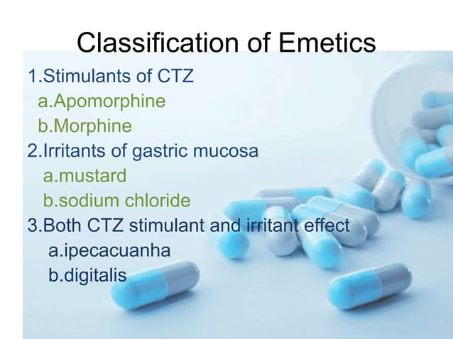 Emetics and antiemetics | PPTX