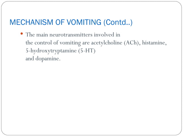 EMETICS AND ANTIEMETICS and classificationppt | PPT