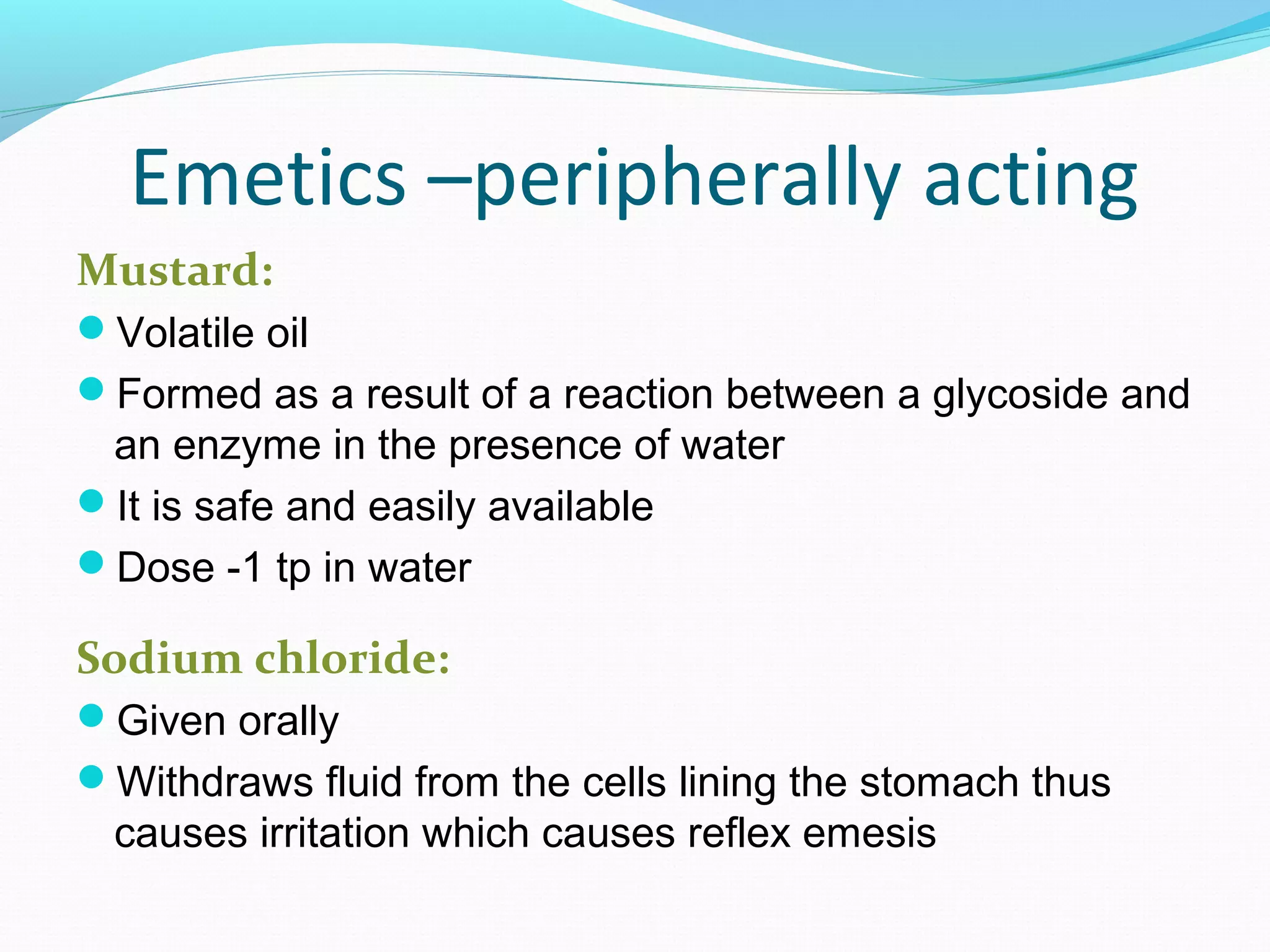 Emetics and antiemetics(VK) | PPT