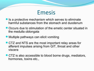 Emetics and antiemetics(VK) | PPT
