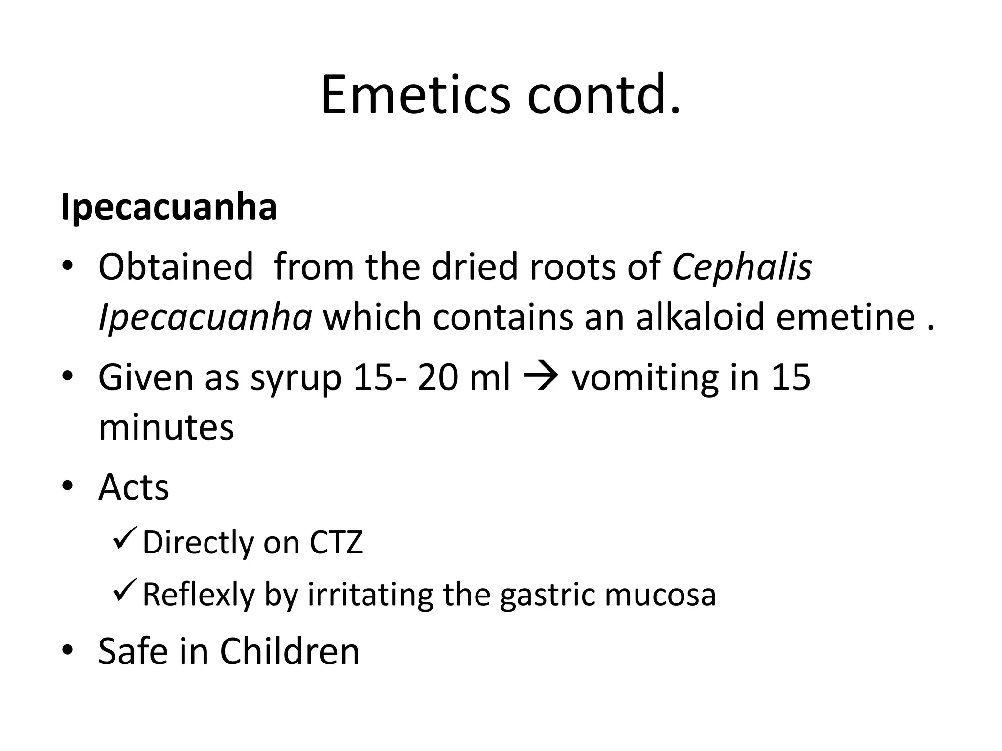 Emetics ,antiemetics, prokinetics | PPTX