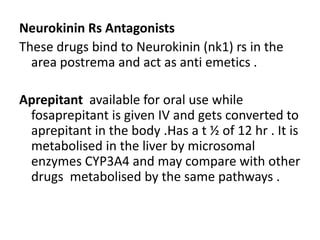 Emetics ,antiemetics, prokinetics | PPTX