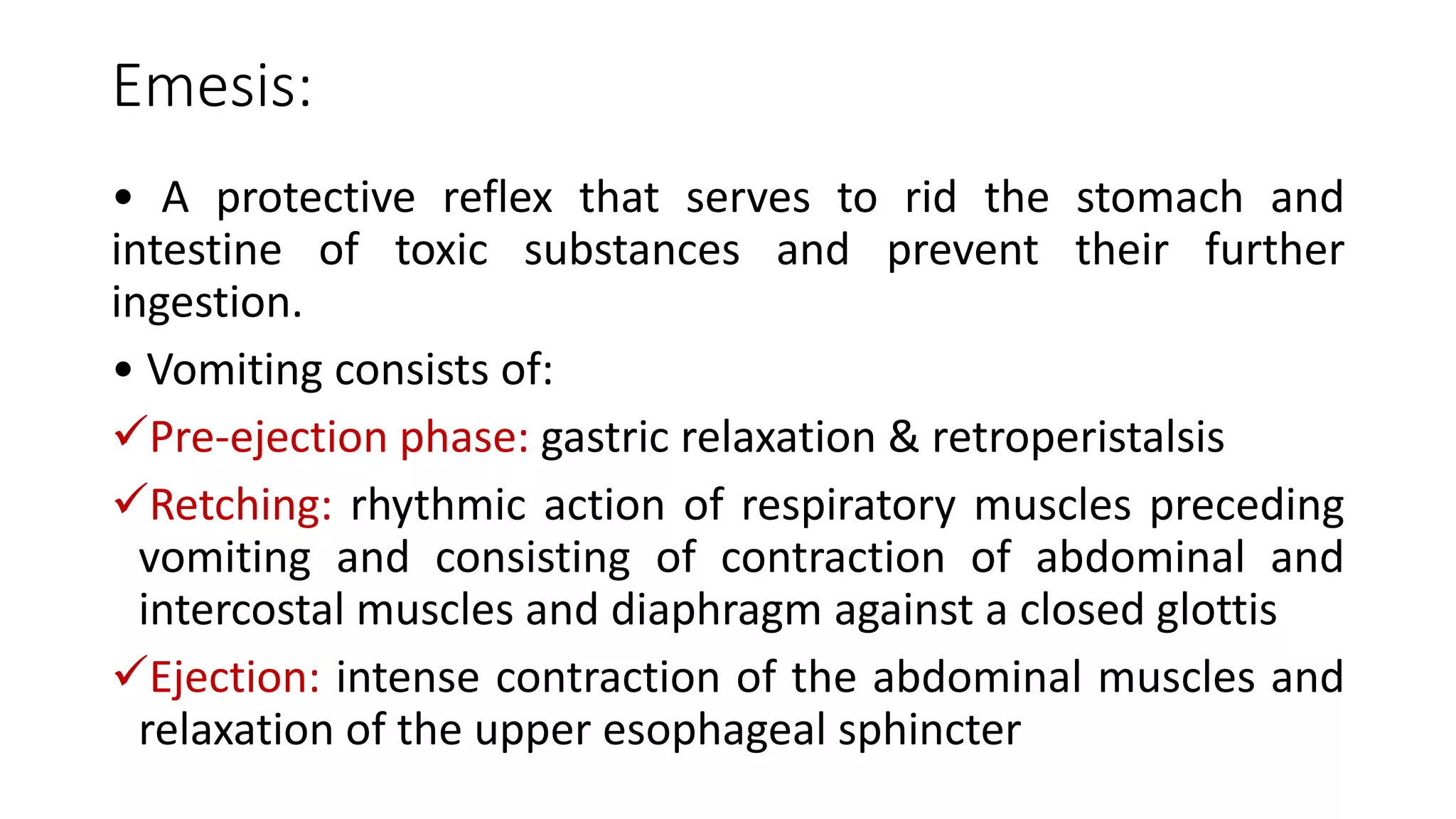 Emetics & antiemetics | PPTX