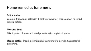 Emetics (dr ibanda hood) | PPTX