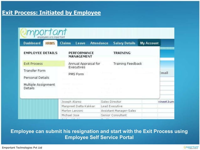 Em Exit process 02 | PPT