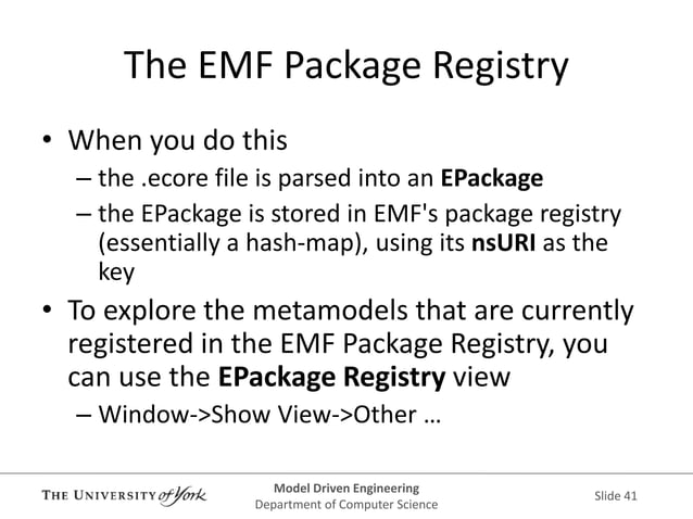 Eclipse Modeling Framework (EMF) and Graphical Modeling Framework (GMF ...