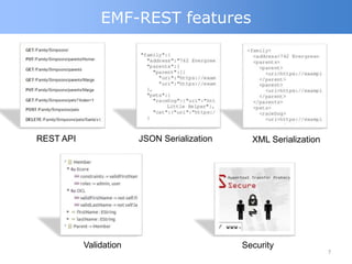 EMF-REST: Generation of RESTful APIs from Models | PPTX | Programming Languages | Computing