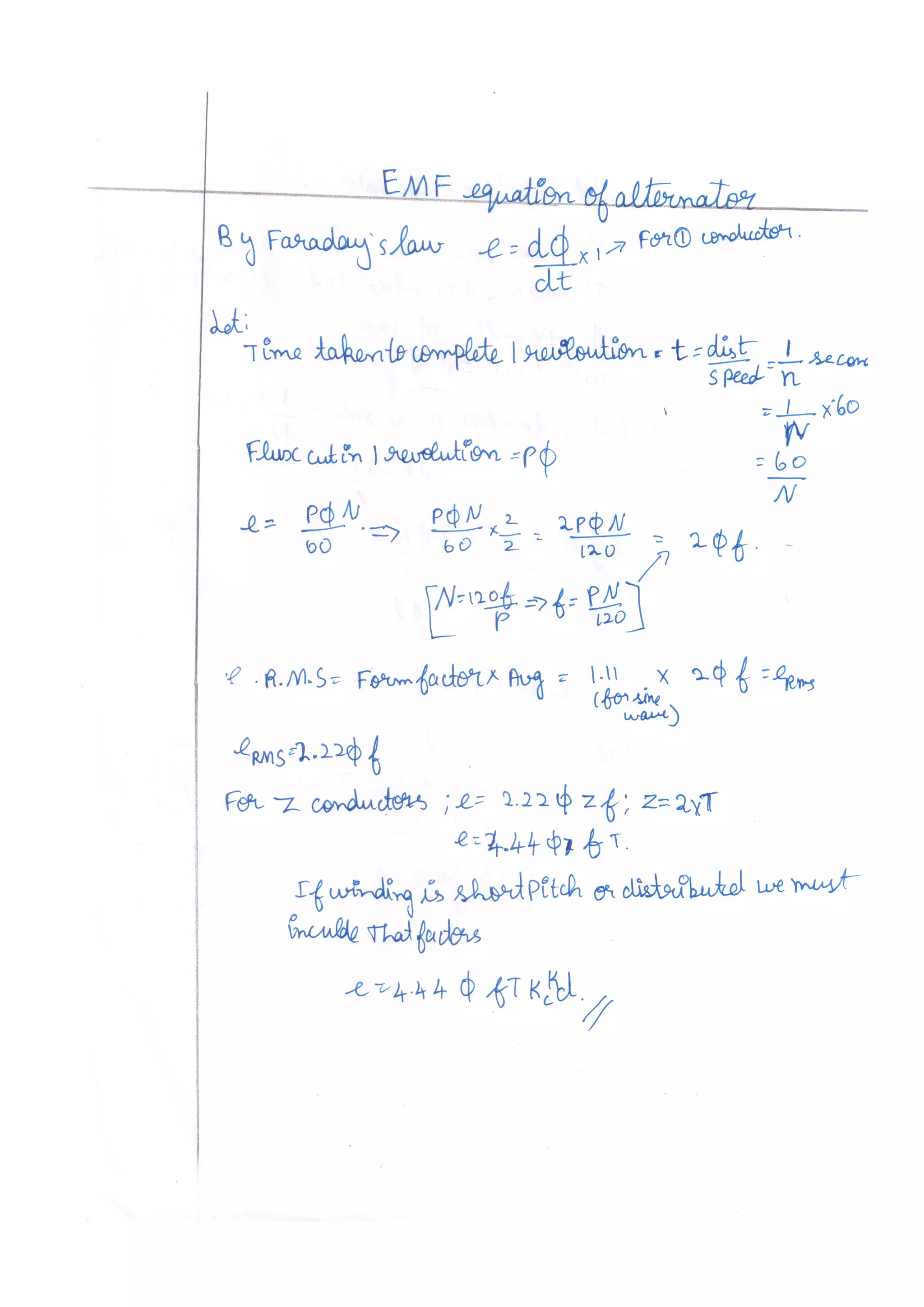 Emf equation of alternator.pdf