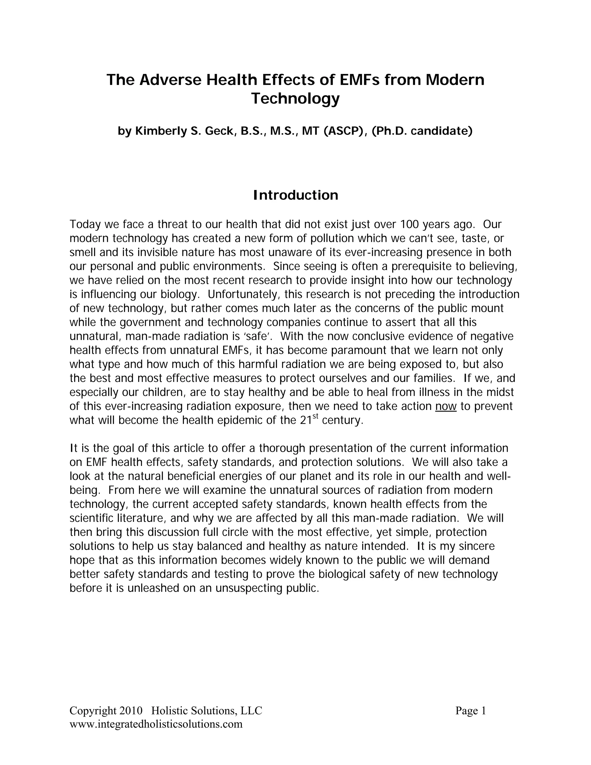 Emf health effects_pdf_ver2_p | PDF