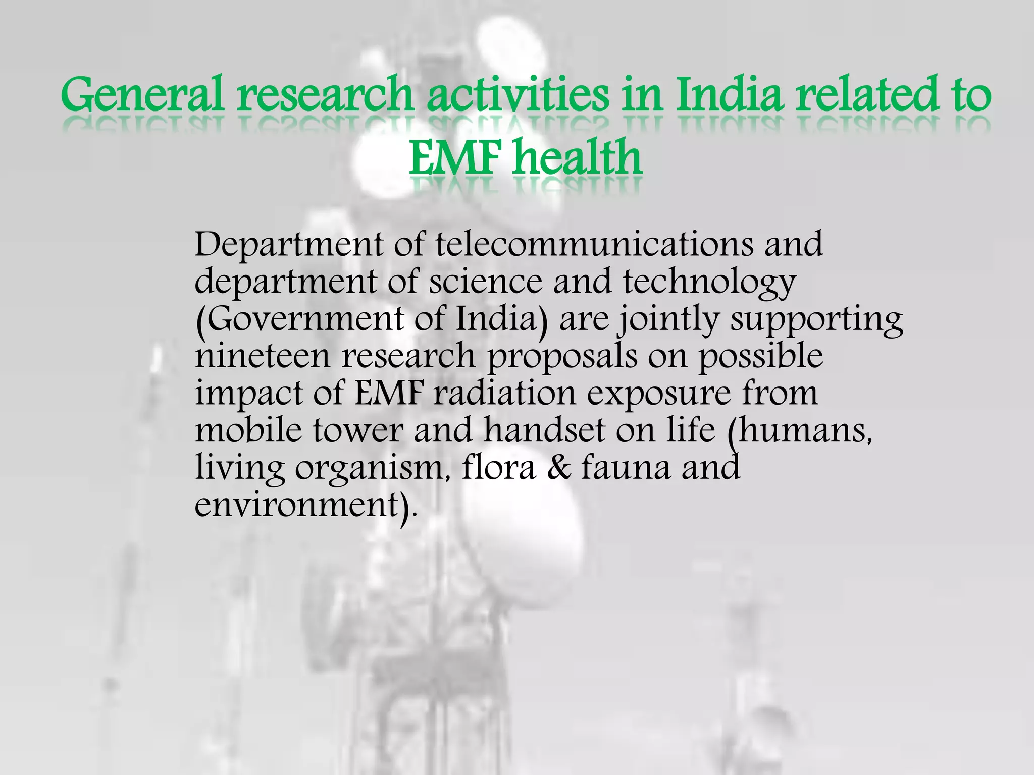 Emf Overview and EMF norms in India | PPTX