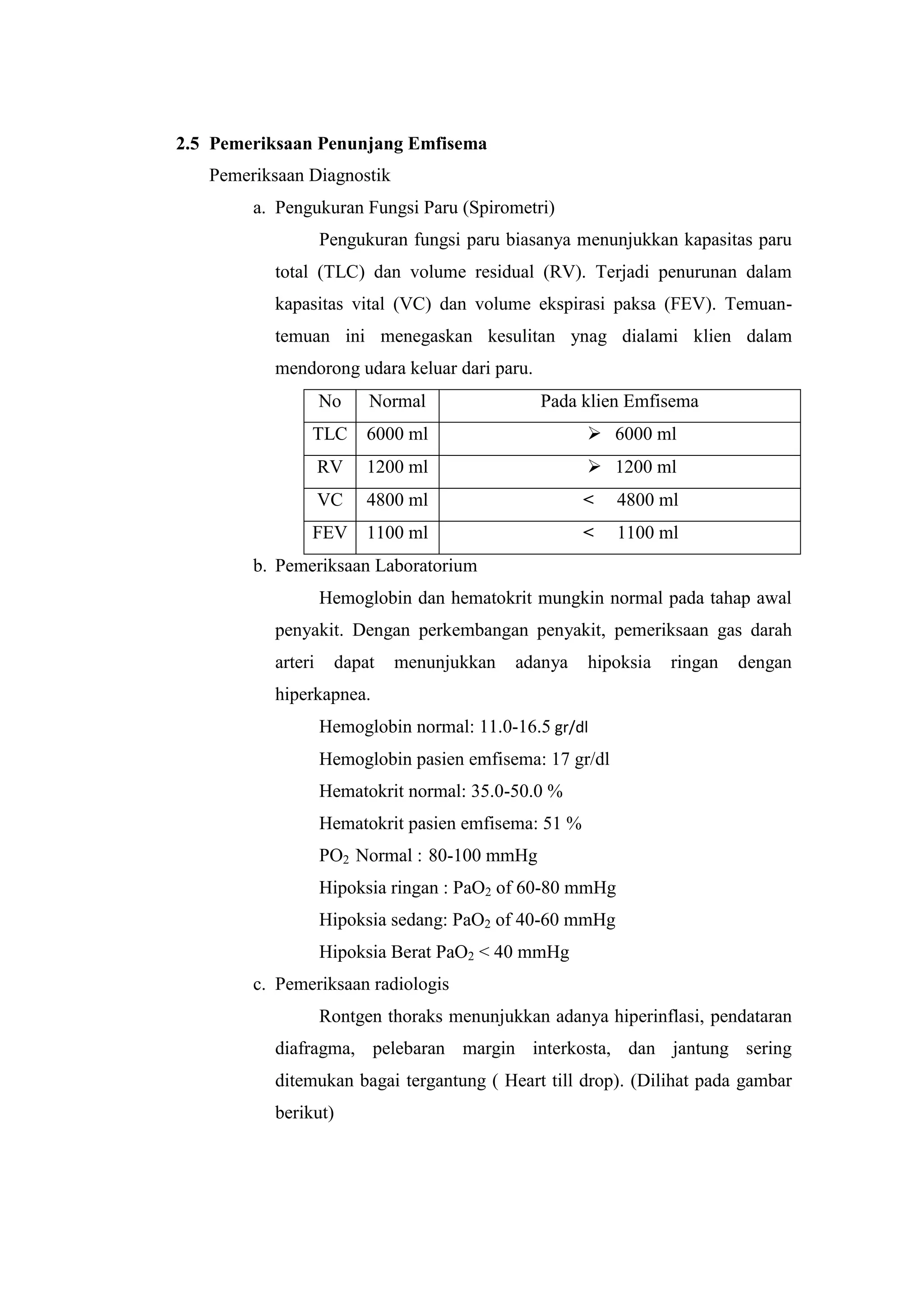 Asuhan Keperawatan Emfisema | DOCX