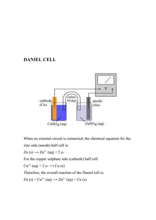 EMF OF DANIEL CELL.docx | Chemistry | Science