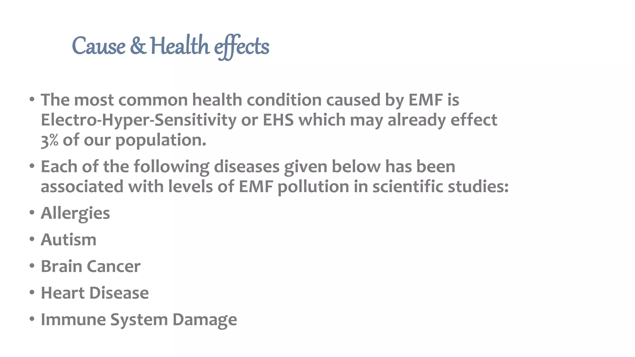 Emf pollution ppt | PPTX